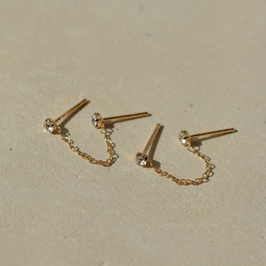 Double Piercing Stud Earring Set, Multiple Piercing Stud Earrings ...