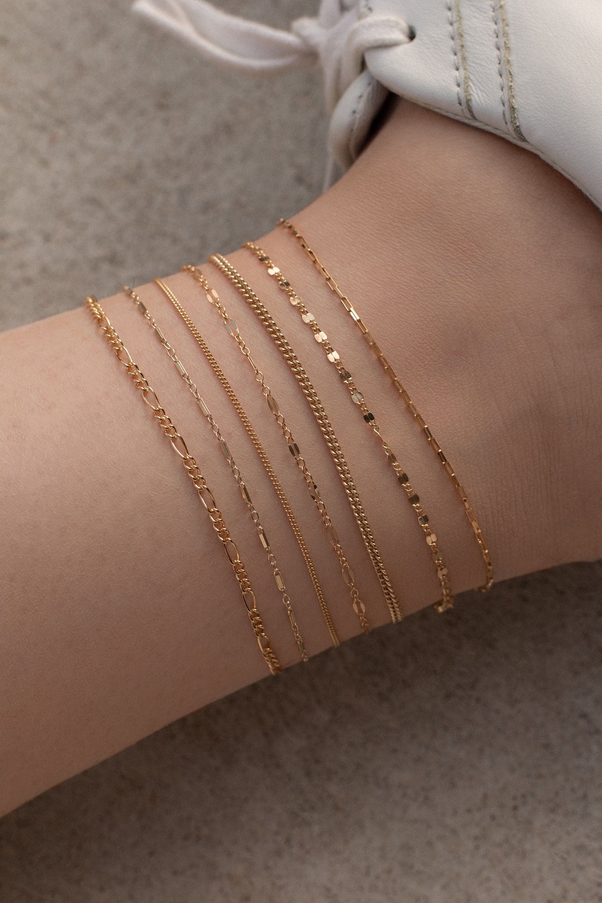 Gold Anklets Non Tarnish in 14k Gold Filled, Dainty Gold Anklets, Gold ...