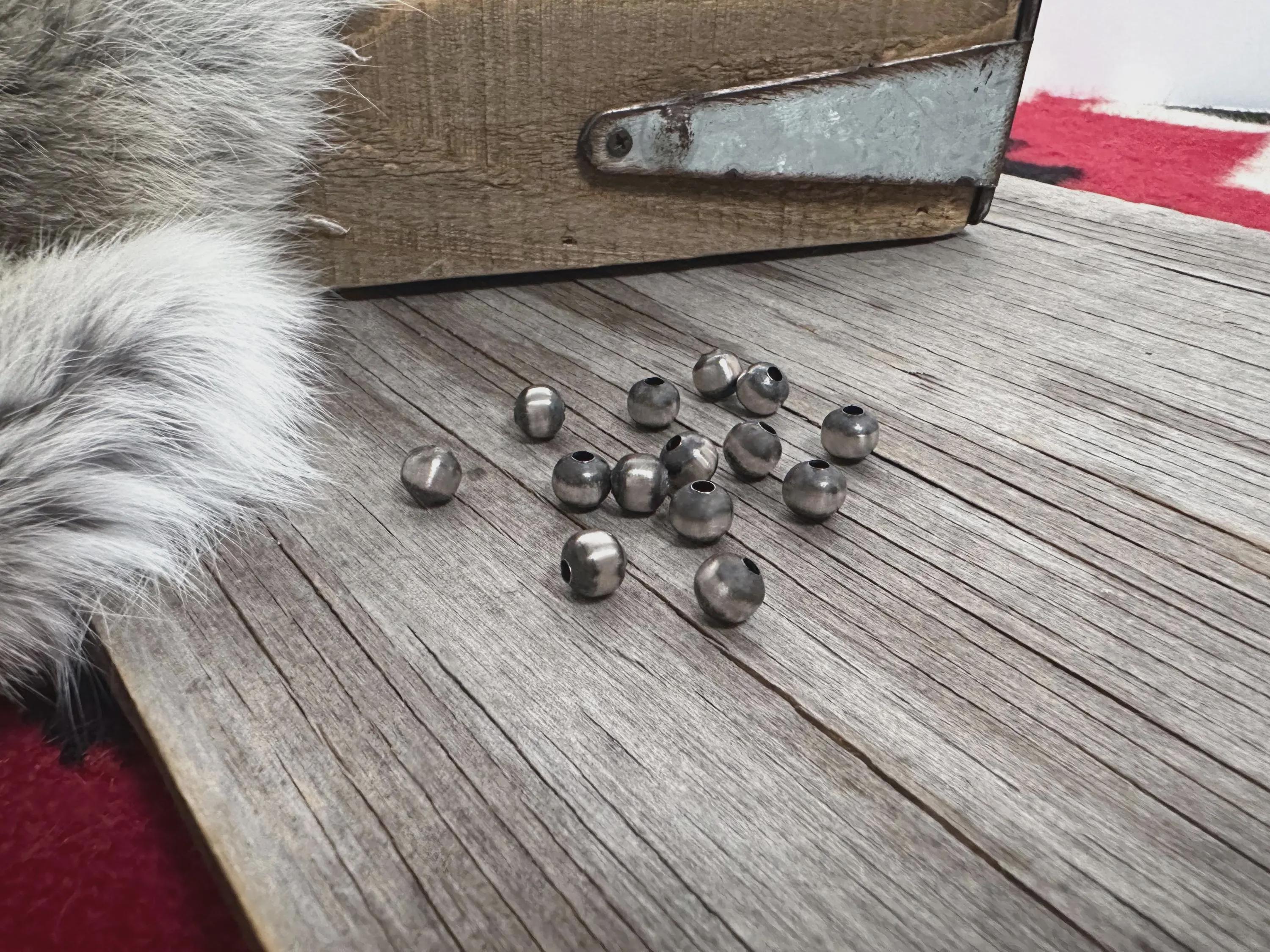 8mm Navajo Style Pearls ~ Hand-finished German Silver Beads - Etsy