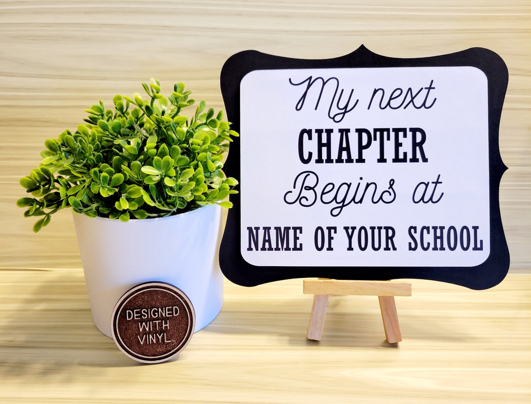 Personalized Graduation Party Sign | My Next Chapter Begins - Etsy