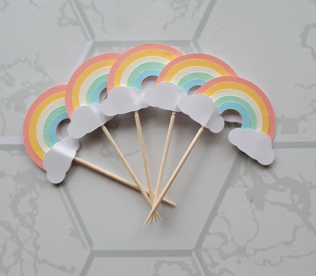 Oho Rainbow Cake Topper – Birthday | Baby Shower | Party Decor - Etsy