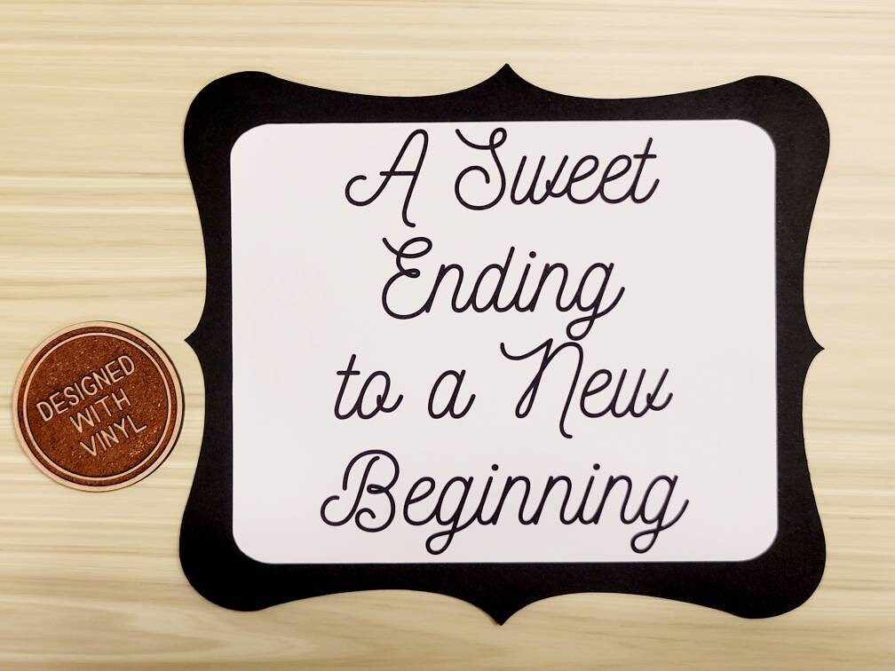 Handmade Graduation Party Sign | A Sweet Ending to a New Beginning - Etsy