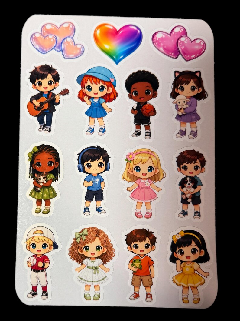 Quiet Time Sticker Sheet for Children Fun, Cheerful and Bright! - Etsy