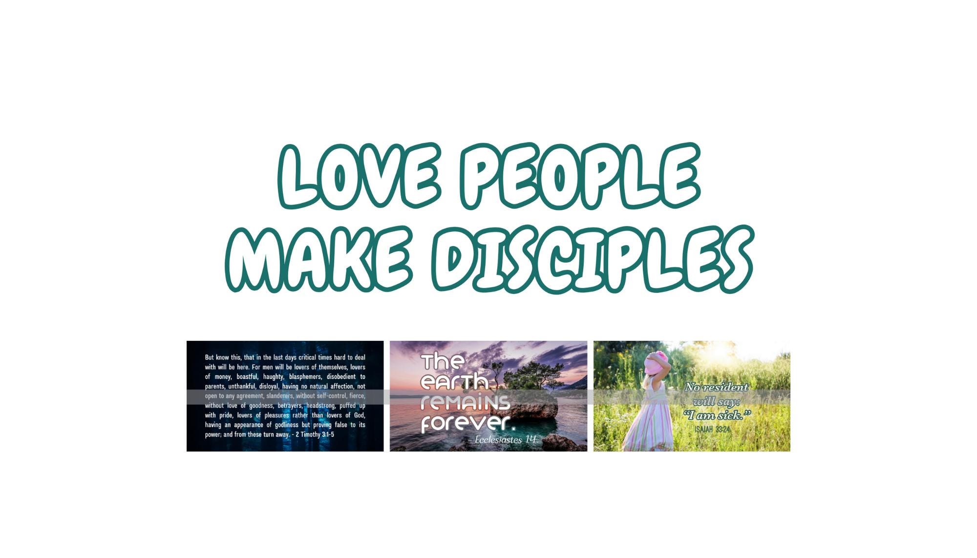 38 Count Practice Scriptures Pack for Love People Make Disciples in ...
