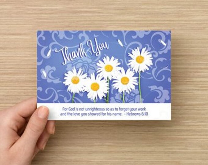A Beautiful Set of 8 Scripture Thank You Postcards 4 X 6 Premium Glossy ...