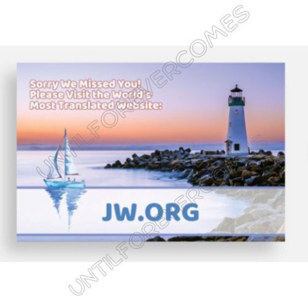 Sorry We Missed You Postcards: JW.ORG Visit Cards (25 Count) - Etsy