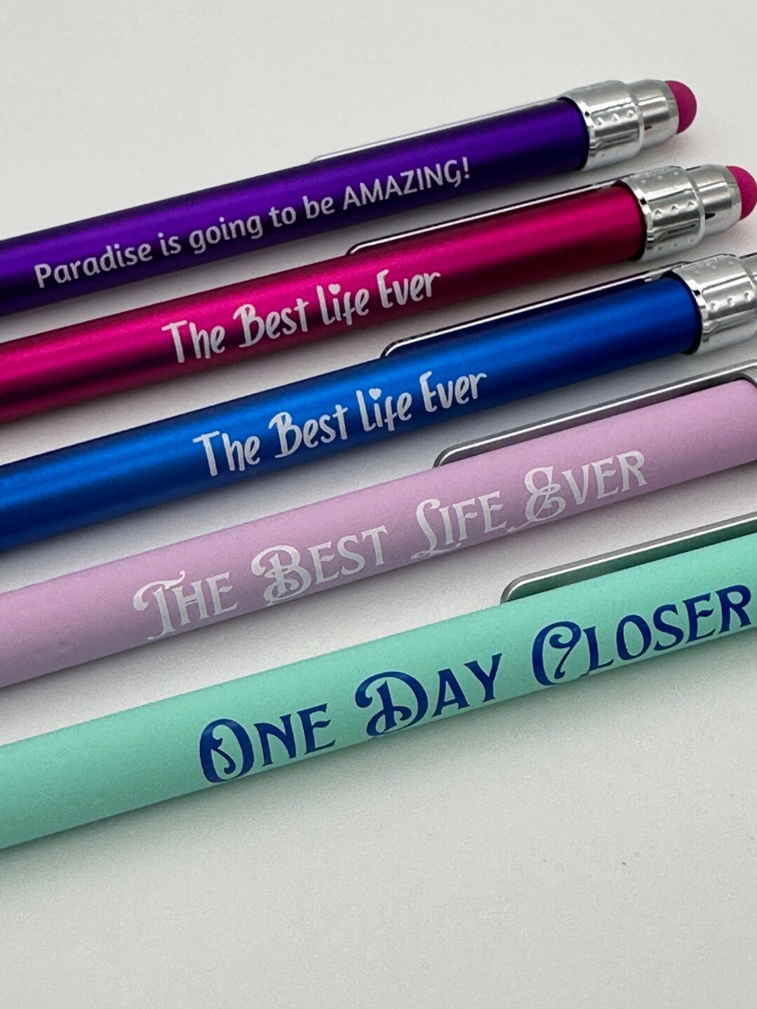Personalized Stylus Pen: Soft Touch or Metallic, No Smear Ink - Etsy