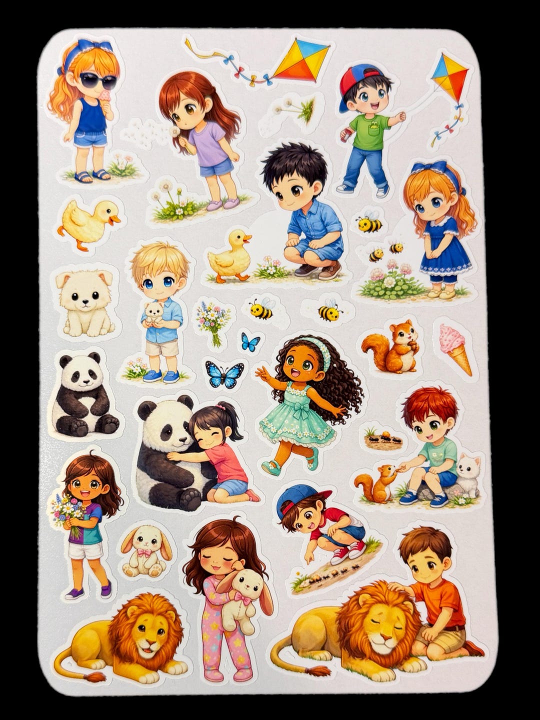Quiet Time Sticker Sheet for Children Fun, Cheerful and Bright! - Etsy