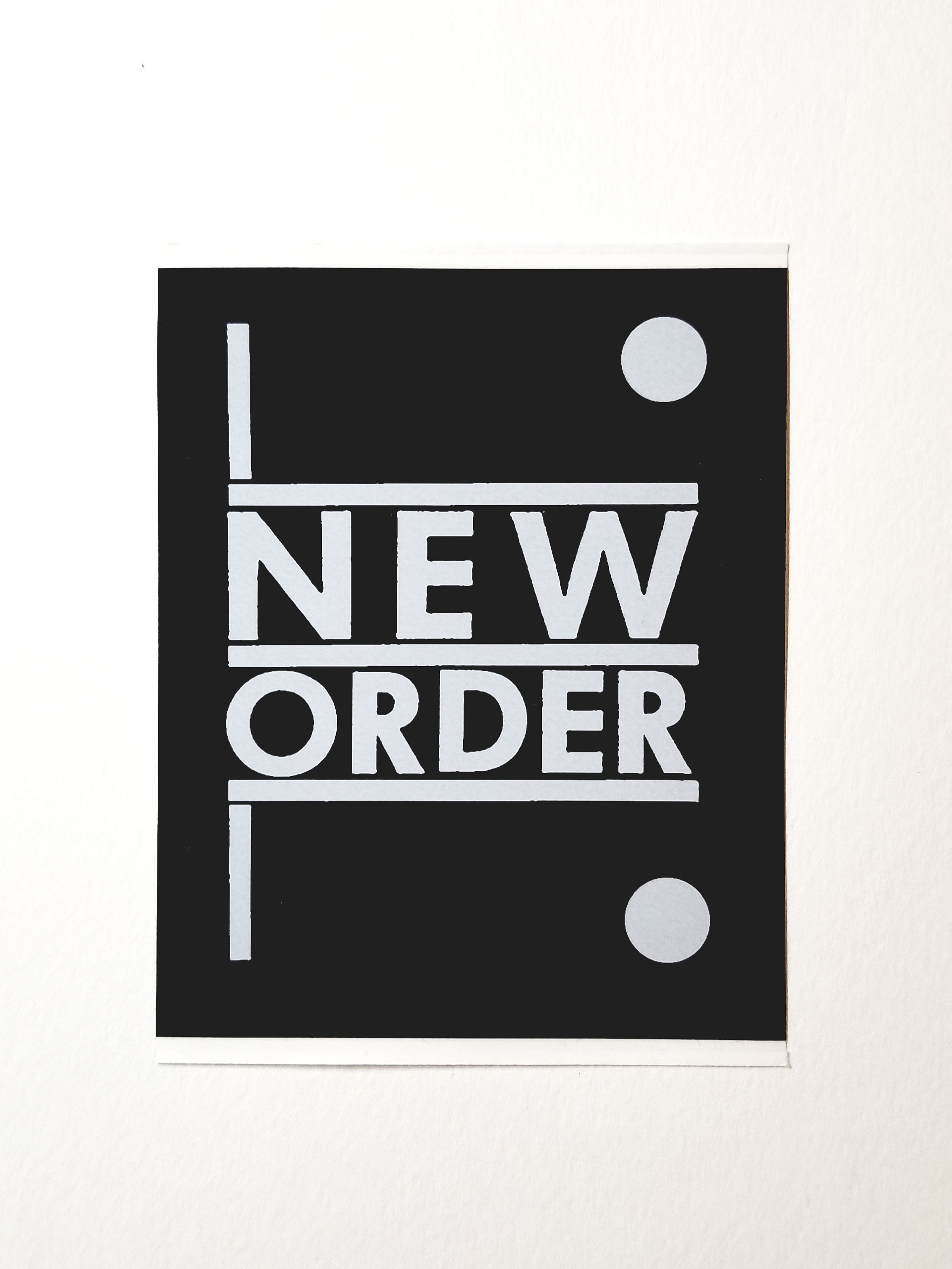 New Order Vinyl Sticker Decal Multiple Colors Joy Division | Etsy