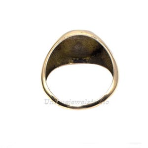 Shining Sun Embossed Ring Gold Sun Round Signet Ring Brass Ring ...