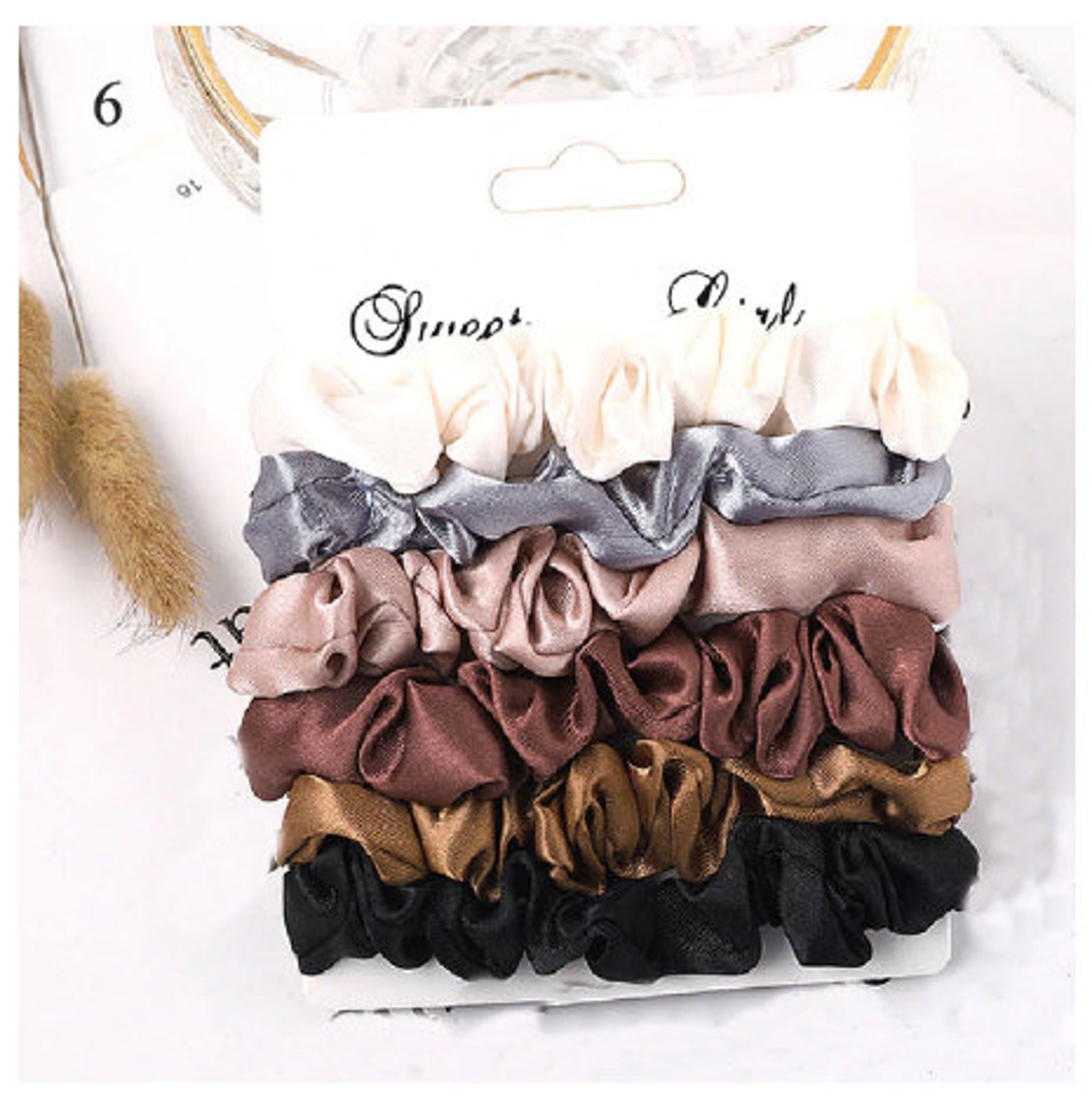6pc Scrunchies pack Hair accessories | Etsy