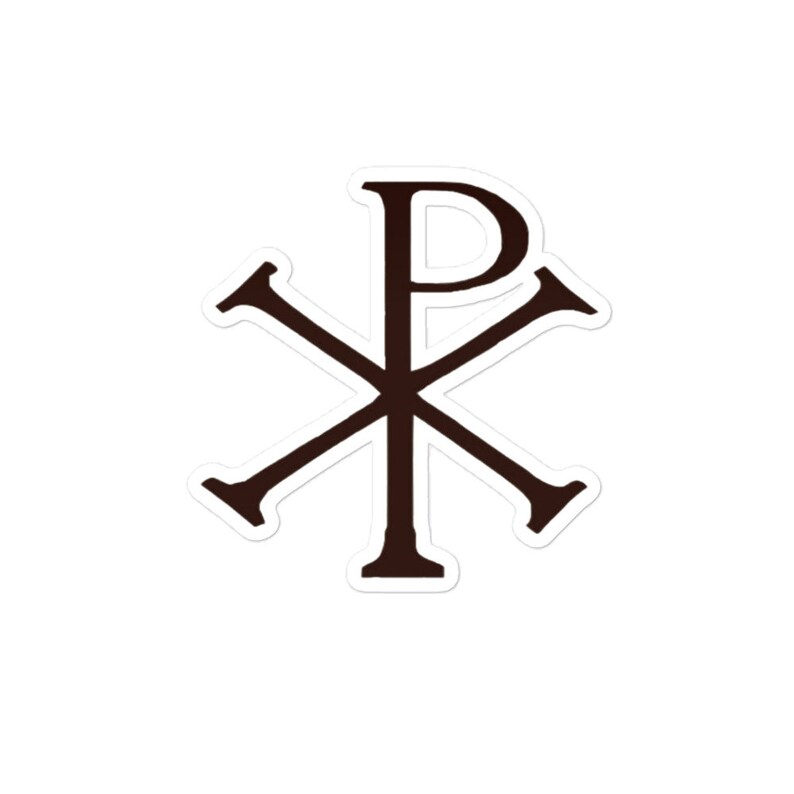 Chi Rho Christogram Sticker, Orthodox Sticker, Catholic Sticker Gift ...