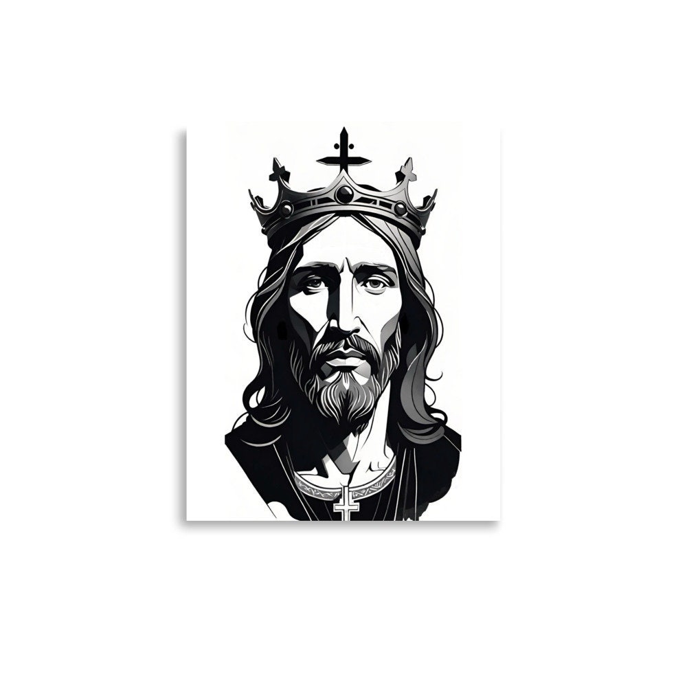 Jesus Christ Holy Face Poster, Catholic Poster, Christian Art, Orthodox ...