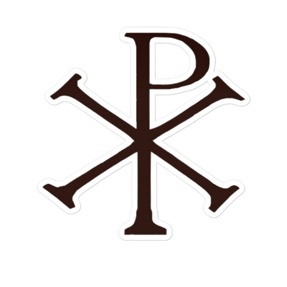 Chi Rho Christogram Sticker, Orthodox Sticker, Catholic Sticker Gift ...