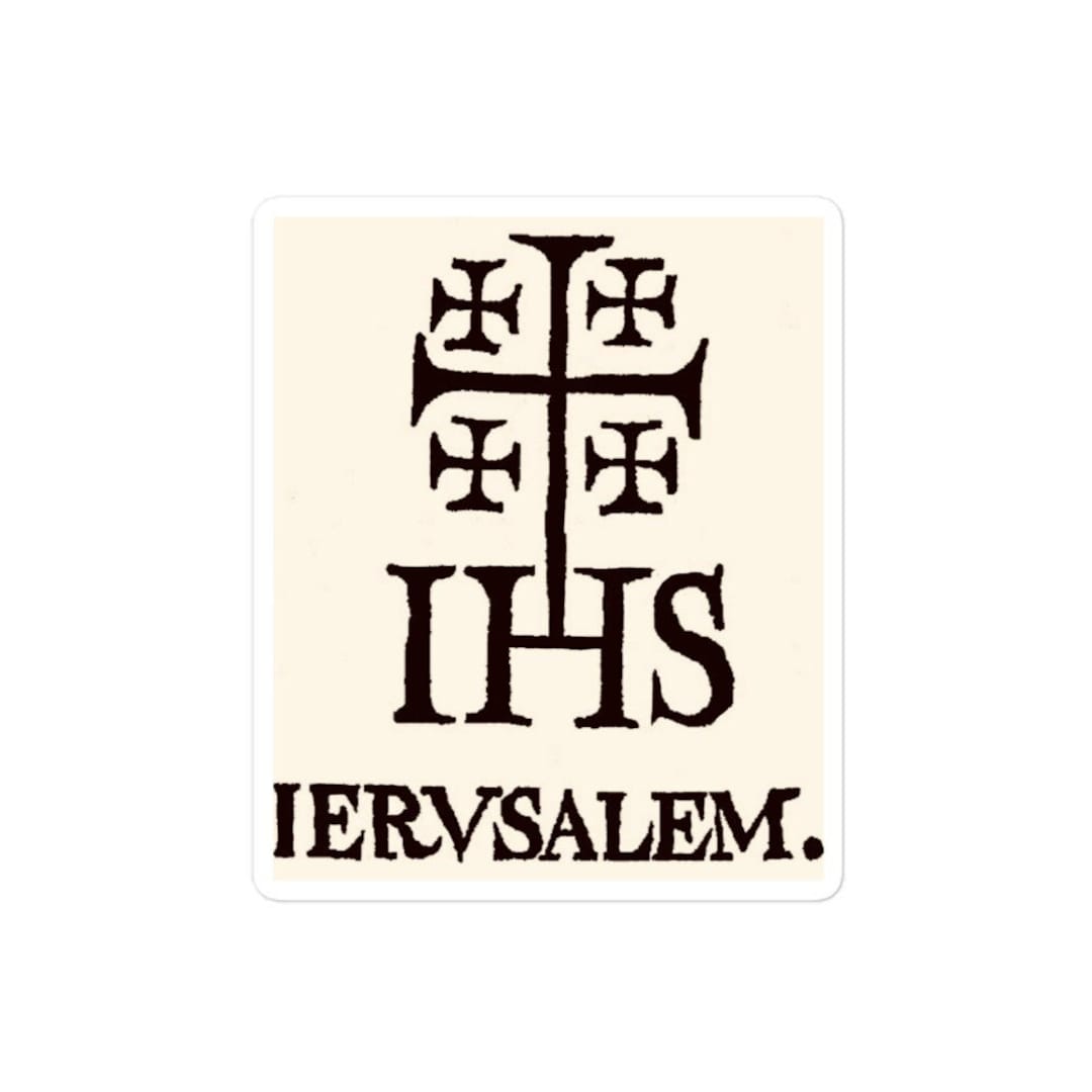 Christogram IHS Sticker, Orthodox Sticker, Catholic Sticker, Christian ...