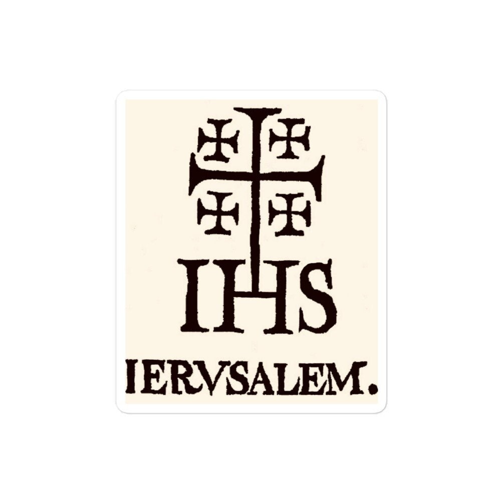 Christogram IHS Sticker, Orthodox Sticker, Catholic Sticker, Christian ...