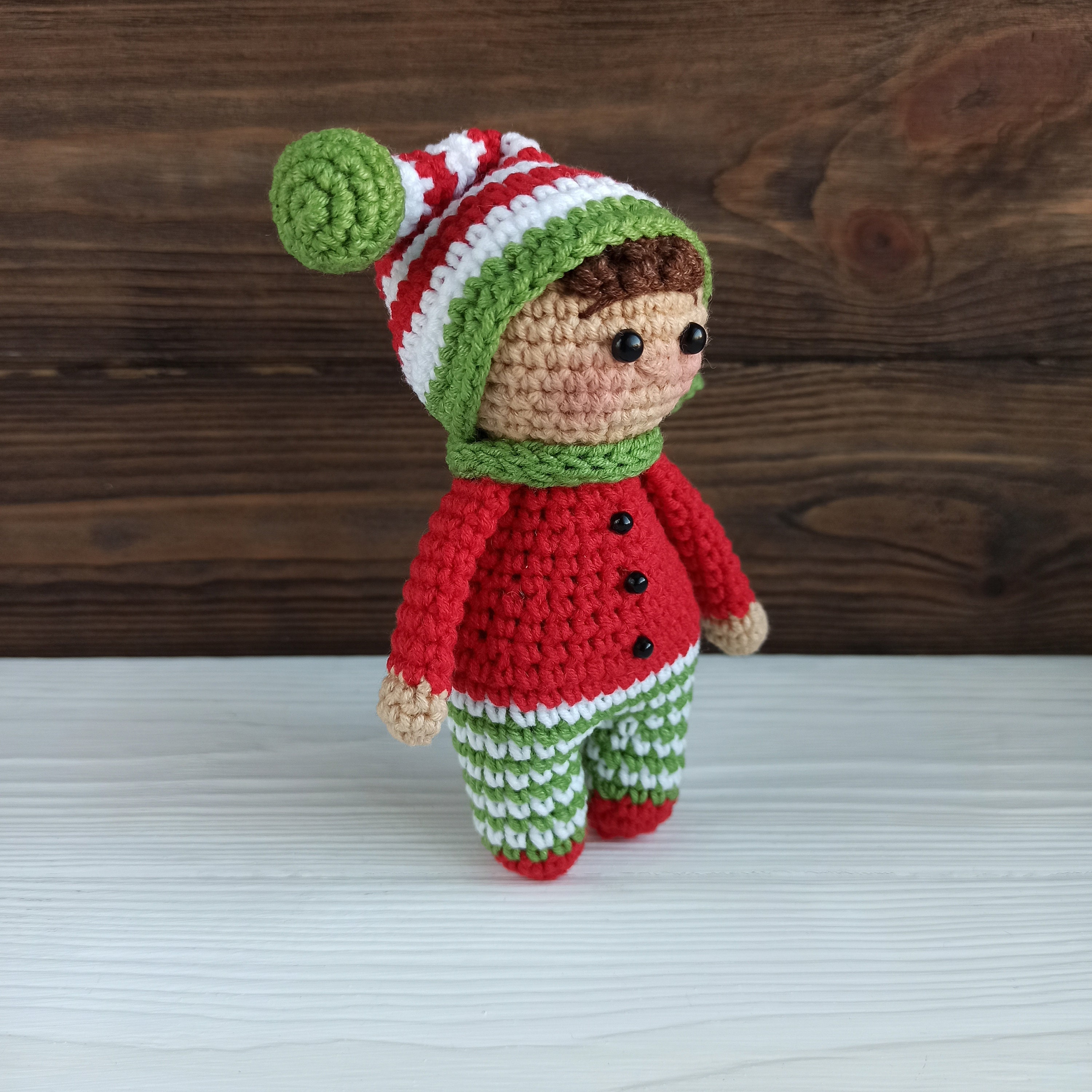Crochet Christmas Elf Amigurumi Pattern PDF Little | Etsy