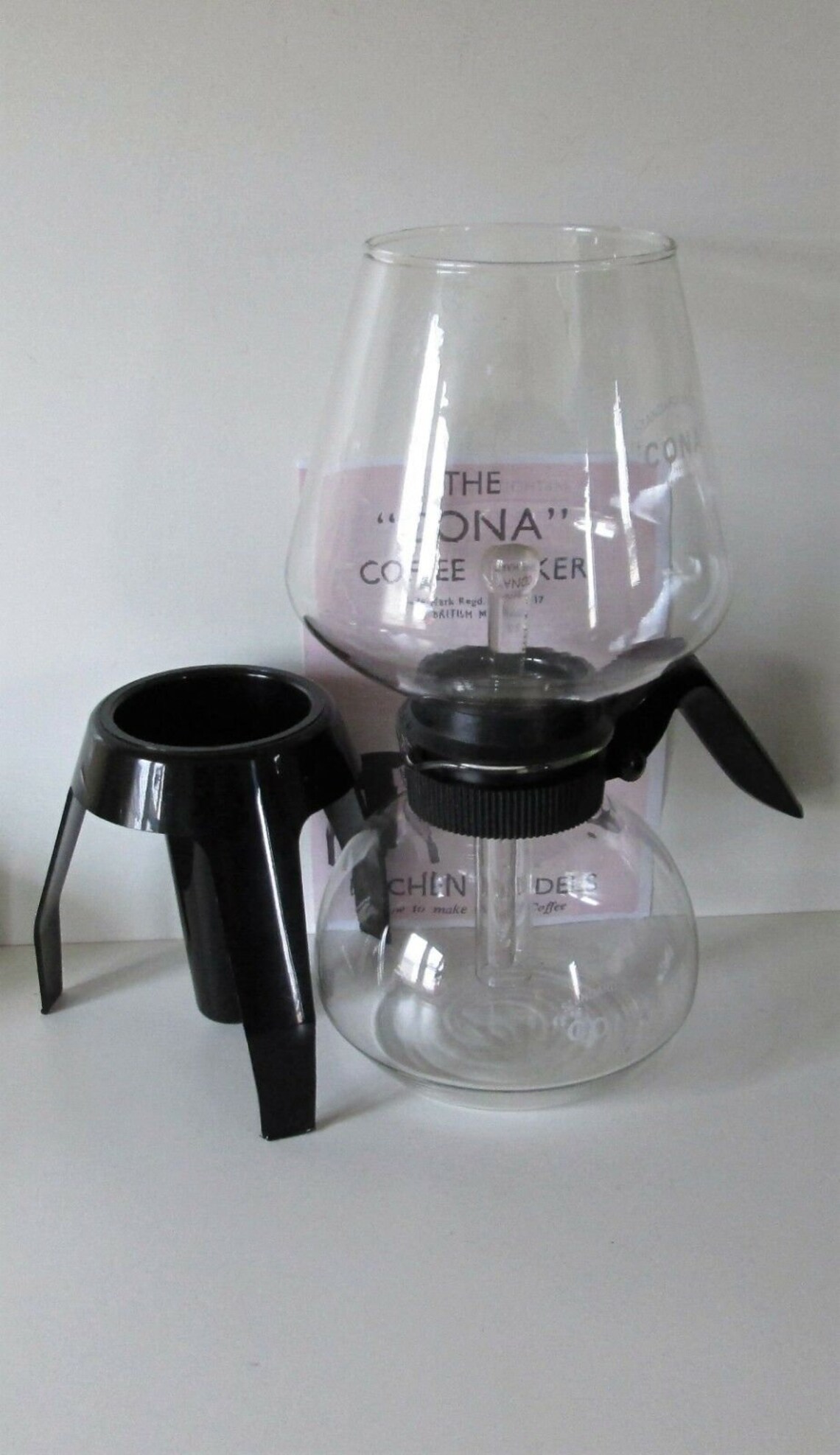 Cona Standard Kitchen Model Coffee Maker Stove Top Circa 70 S Brand New ...