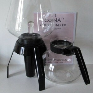 Cona Standard Kitchen Model Coffee Maker Stove Top Circa 70 S Brand New ...