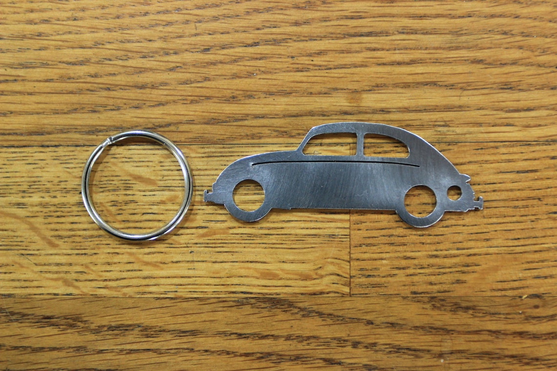 VW Beetle Classic Stainless Key Chain - Etsy