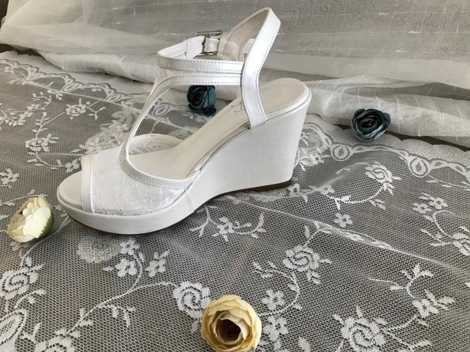 Wedding Wedge for Bride Wedding Wedges Bridal Shoes Bride - Etsy