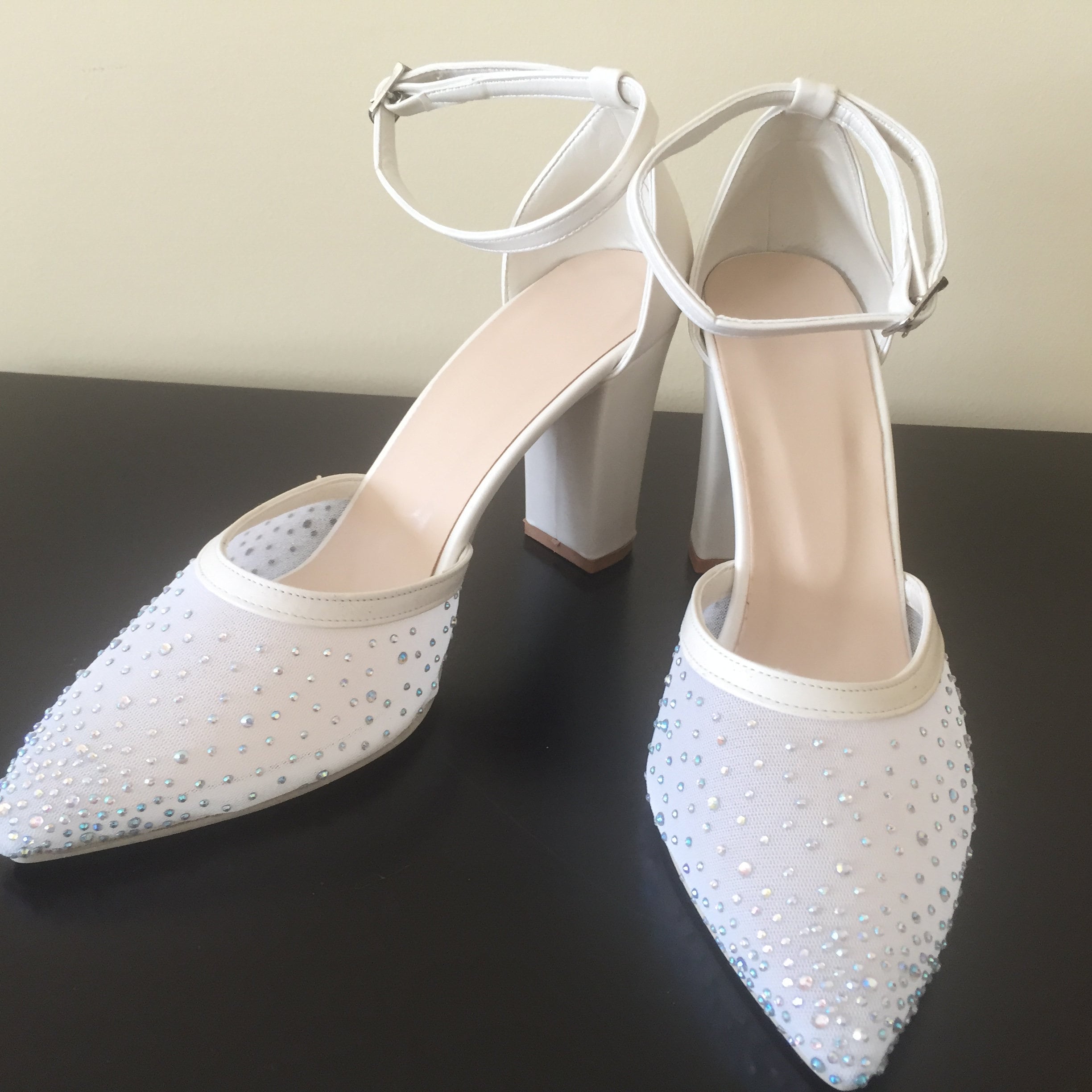 Stone Embellished , Ivory , Lace - Wedding Shoes , Bridal Shoes - Etsy
