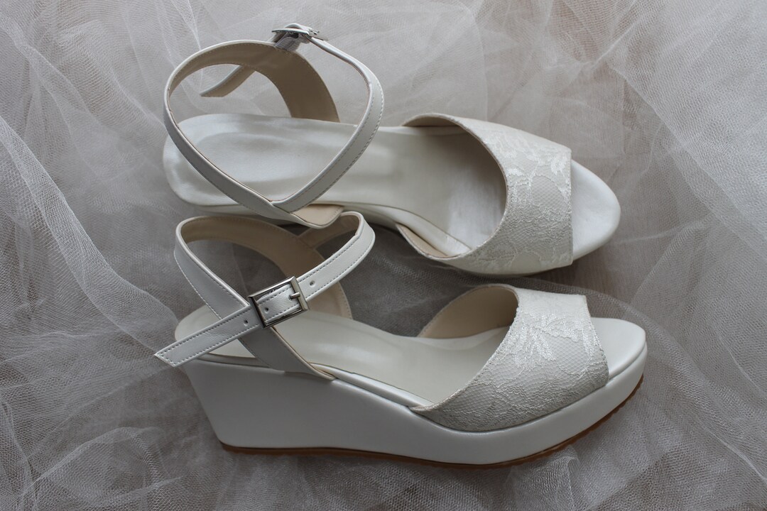 Wedge Wedding Shoes , Bridal Shoes , Bride Shoes , Wedges , Shoes - Etsy