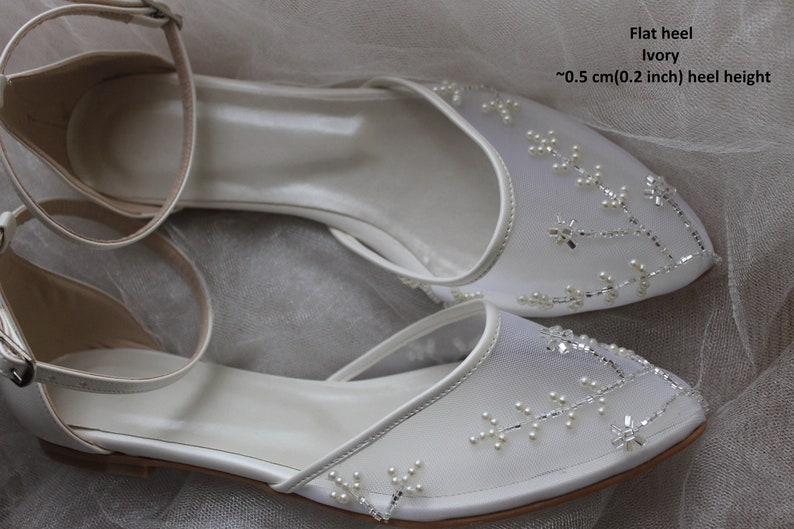 Flat Pearl-stone Embellished Flats Flat Shoes Flat - Etsy