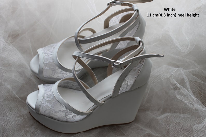 Wedges Cris Cros Wedges Ivory Wedge White Wedge Bridal - Etsy