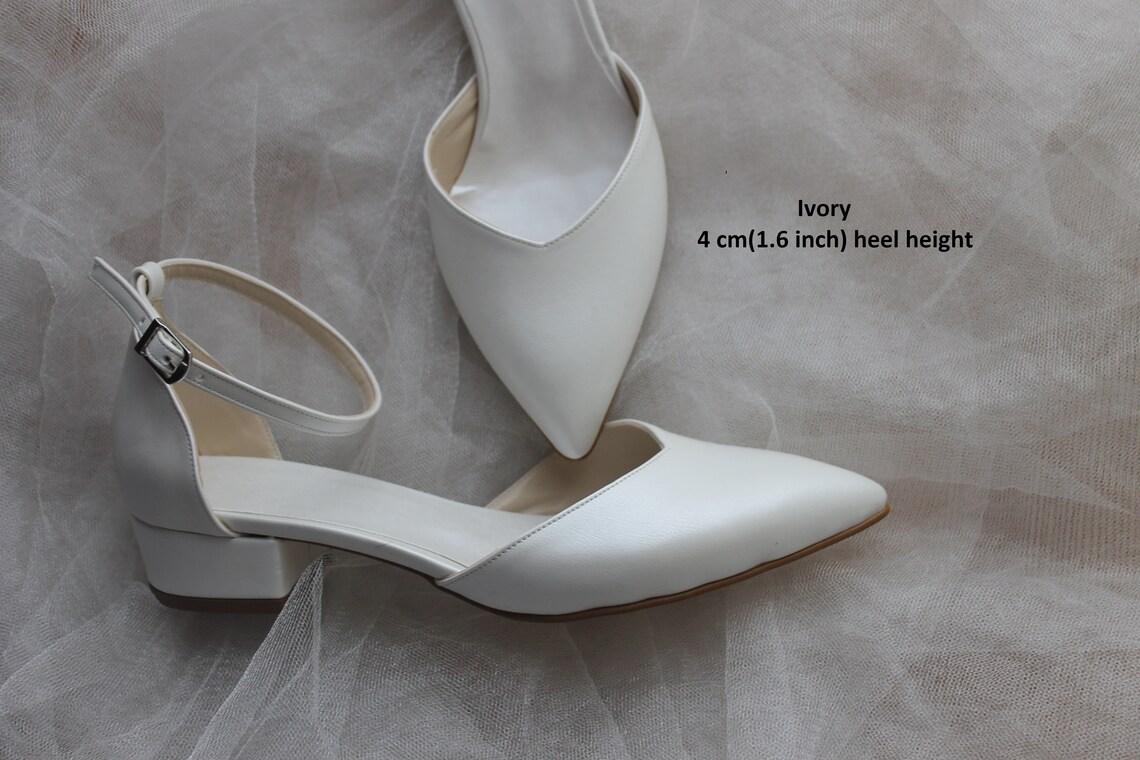 Block Heel Low Heel Bridal Shoe Bride Shoe Wedding - Etsy