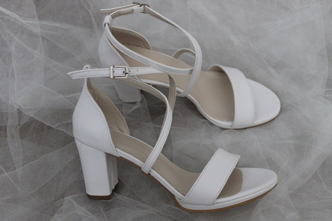 Criss Cross Shoe , Platofrm Shoe , Wedding Shoe ,bridal Heels , Bride ...