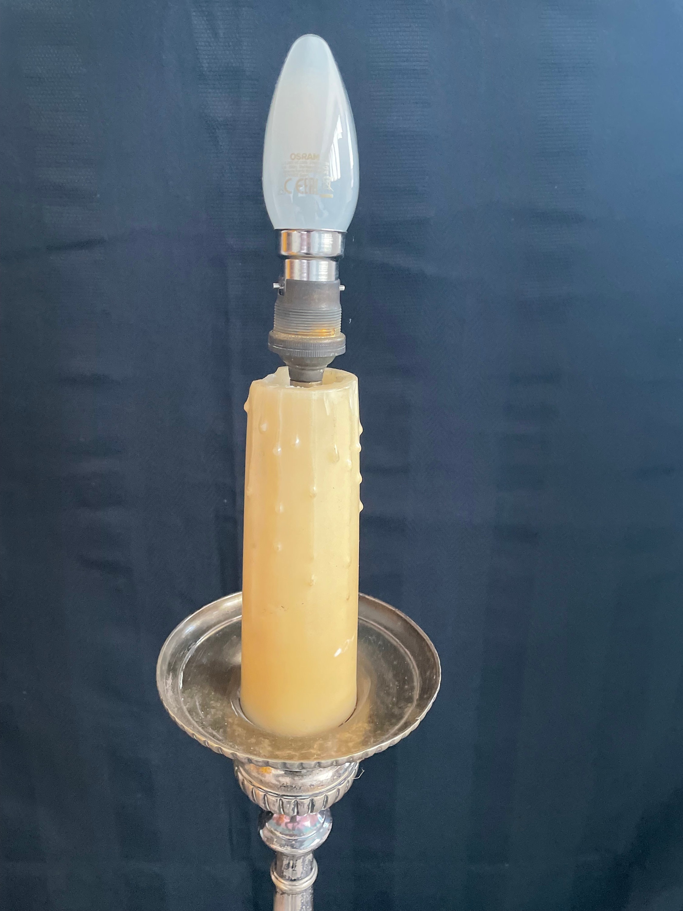 Antique pique-cierge métal argenté pieds pieds tripode - Etsy Canada