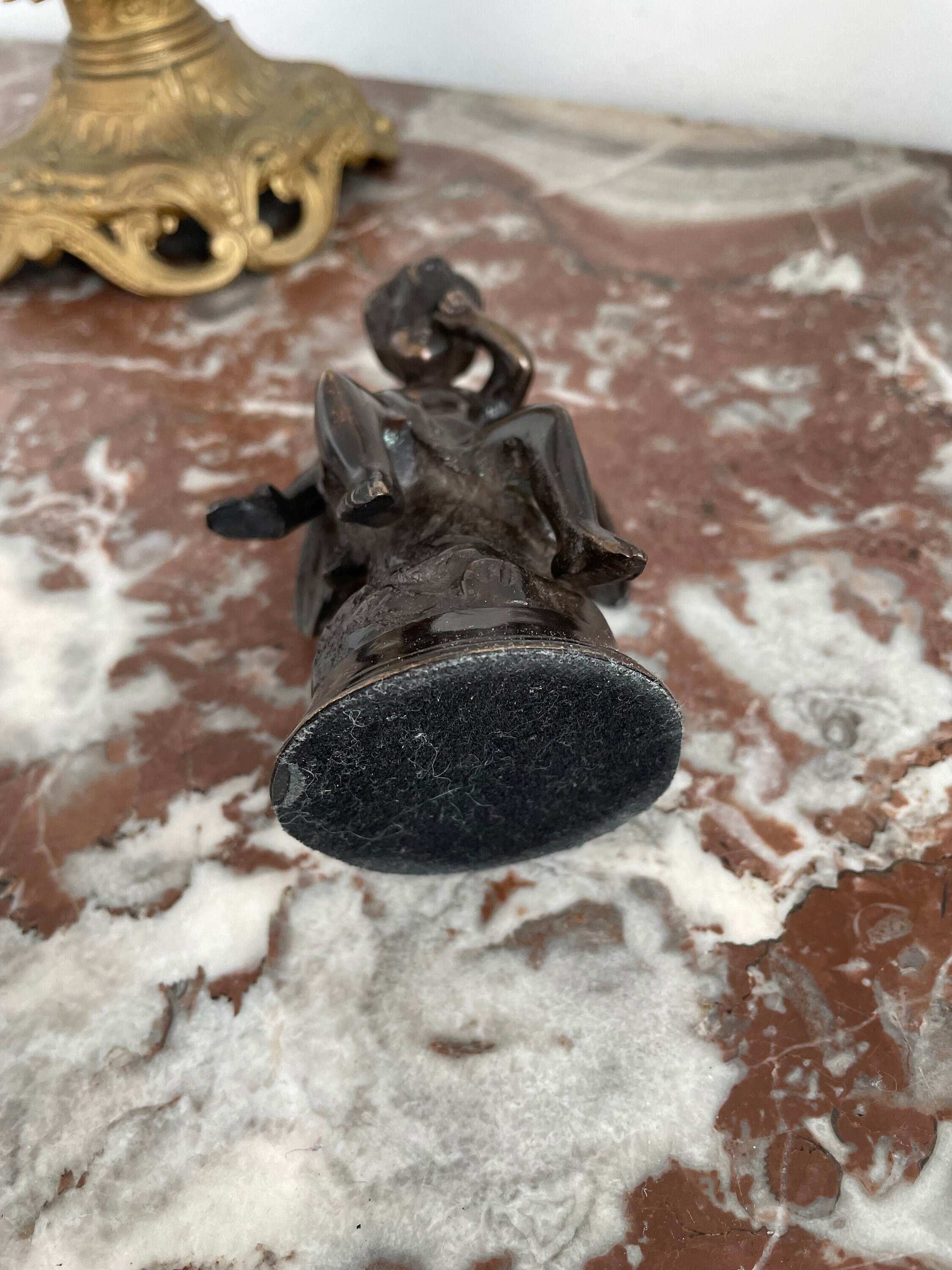 Antique Crying Winged Cherub Bronze Statue Sculpture - Etsy