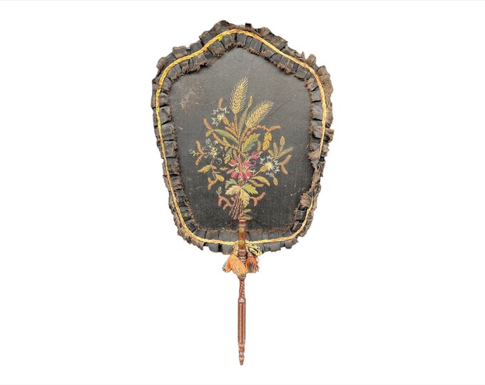 Antique, Hand Screen, Face, Firewall, Napoleon III, 19th Century ...