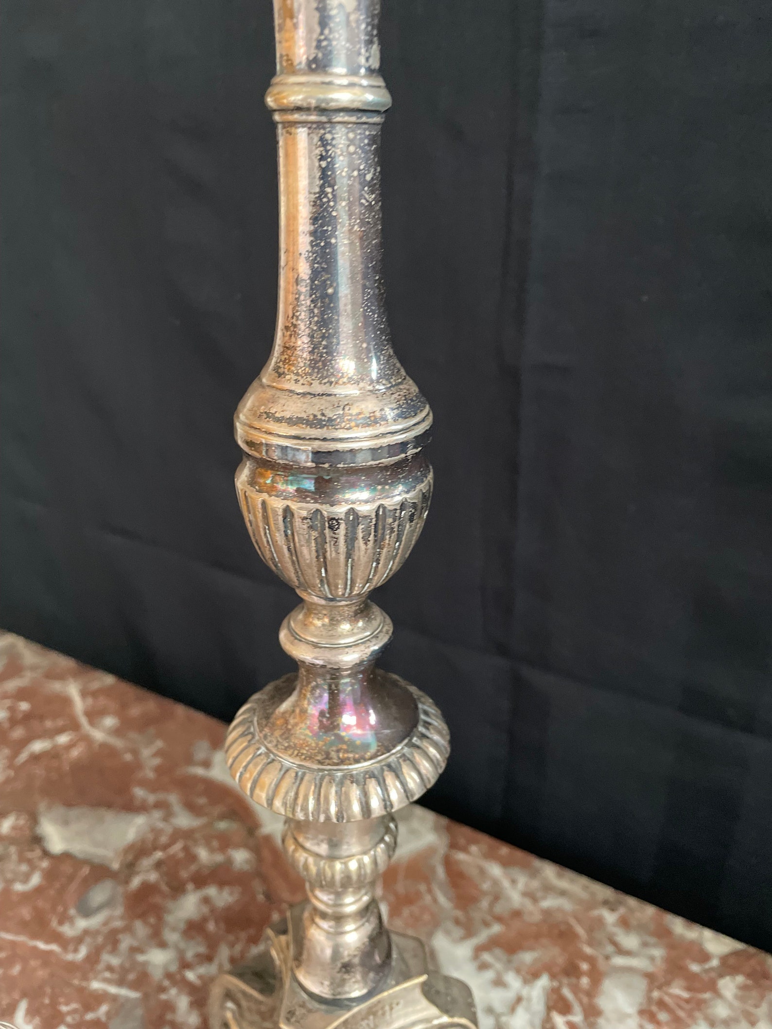 Antique pique-cierge métal argenté pieds pieds tripode - Etsy Canada