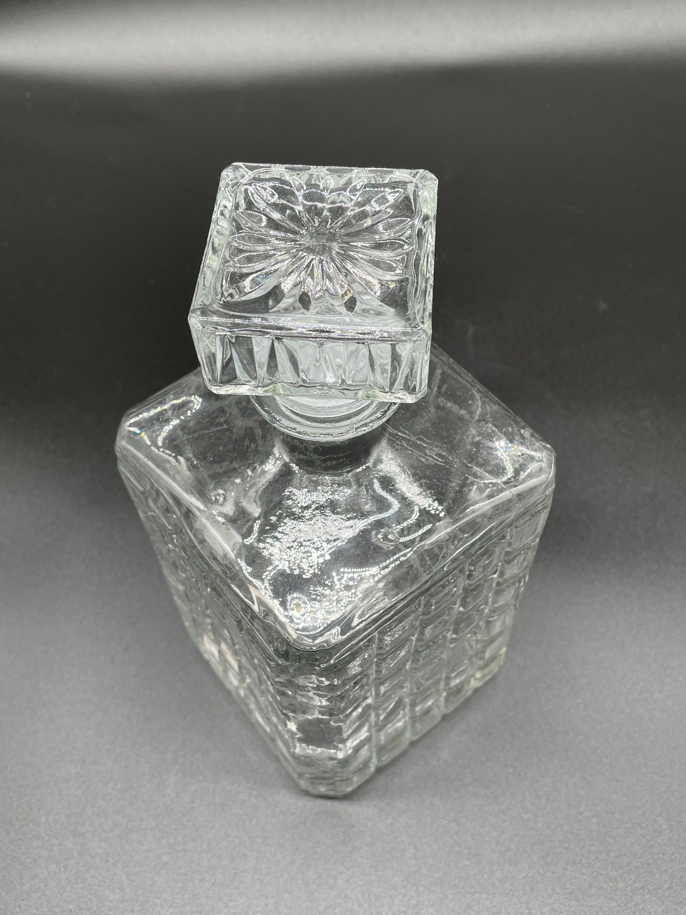 Vintage Carafe à whisky eau décor rectangles grande 200 - Etsy Canada