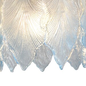 French Light Luxury Crystal Pendant Light,feather Shape Lamp,glass ...