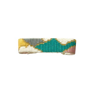 Map Patterned Miyuki Woven Bracelet, Beaded Women's Bracelet, Miyuki ...