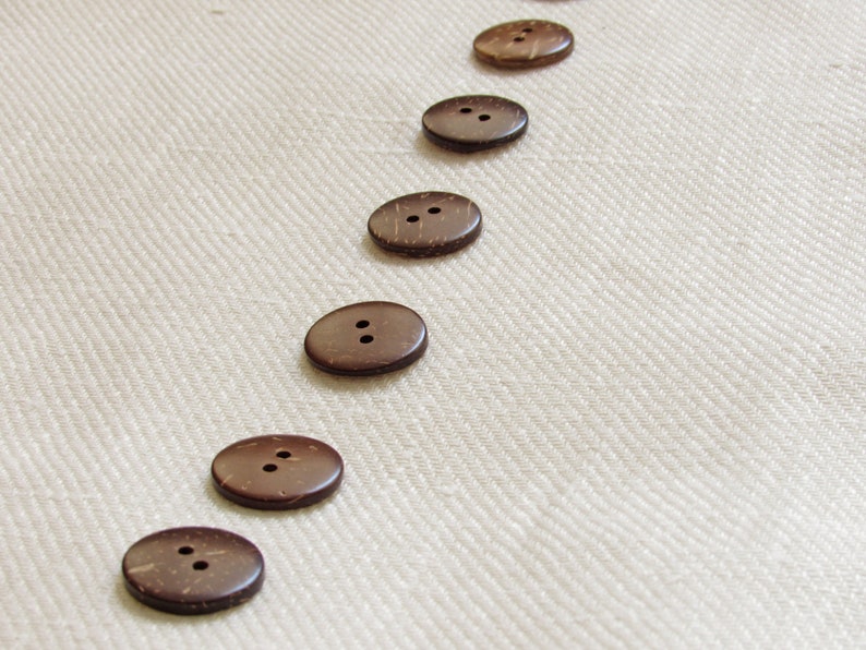 10MM/12MM/ 20MM Natural Coconut Shell Buttons Highly Polished - Etsy