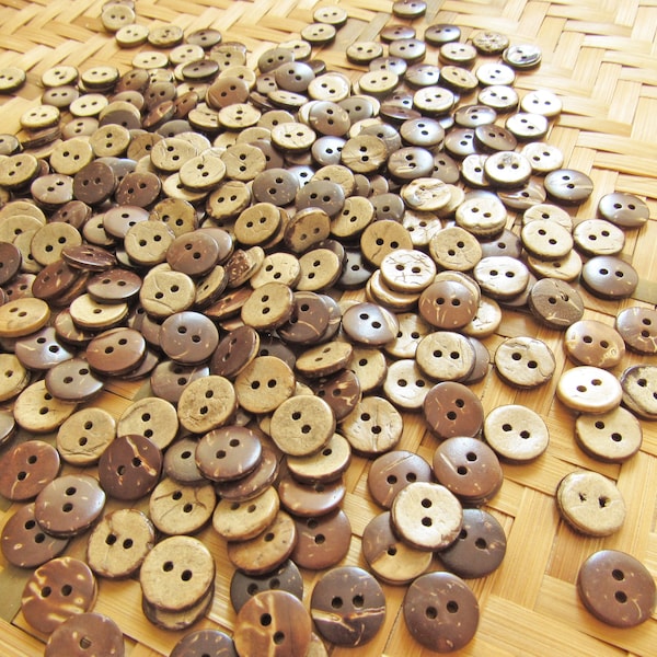 Natural Wood Buttons - Etsy UK