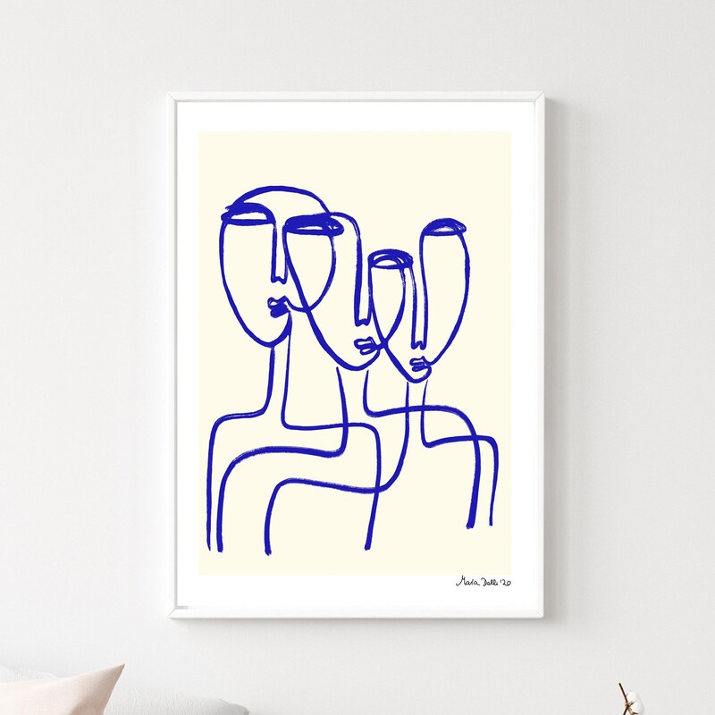 Abstract Line Art - Etsy
