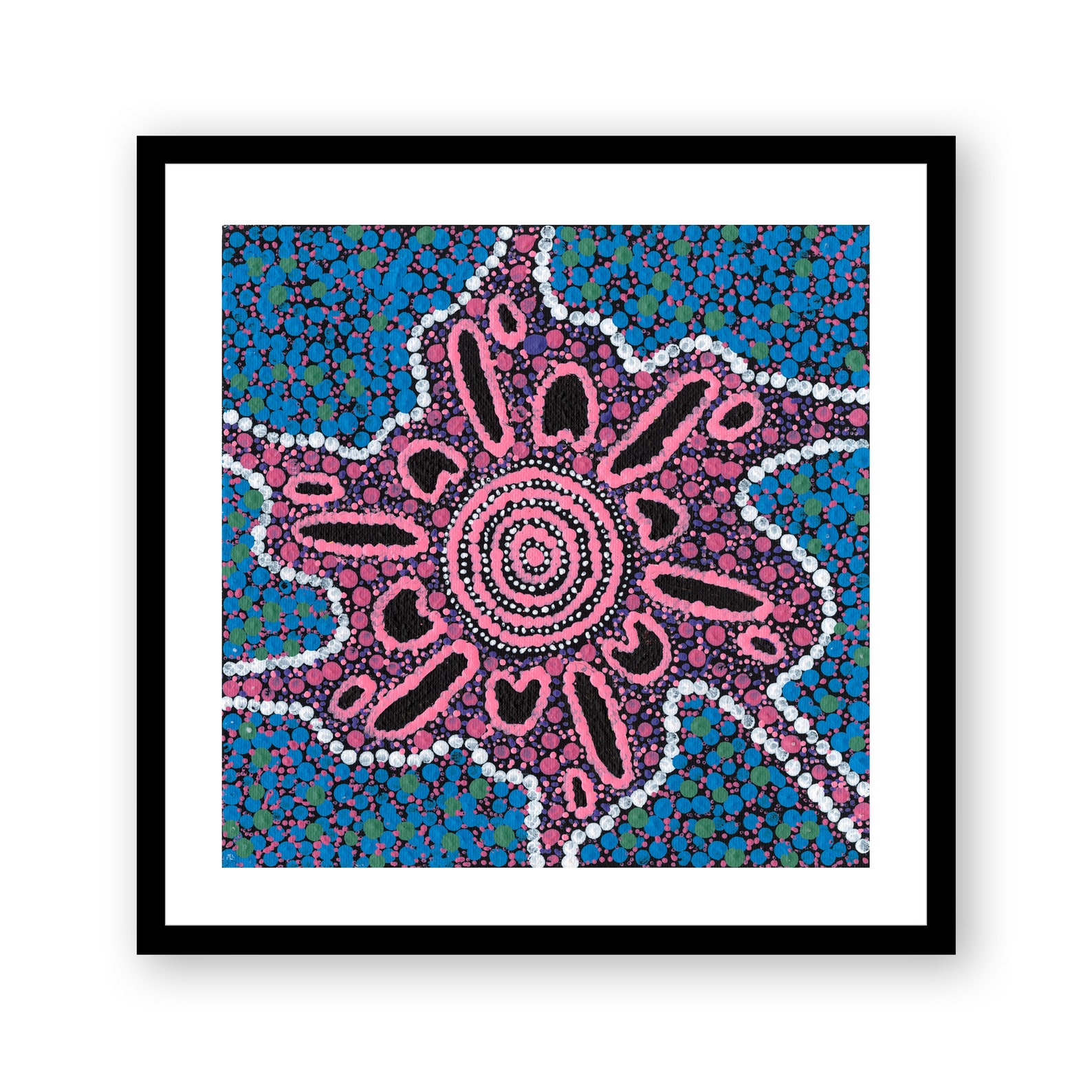 Aboriginal Framed Print Indigenous Wall Art Contemporary - Etsy Australia
