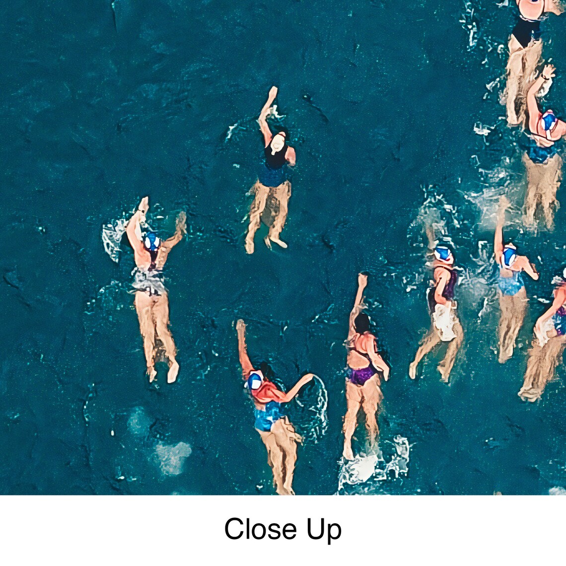 Abstract Framed Print Swimming Wall Art Ocean Photography - Etsy UK