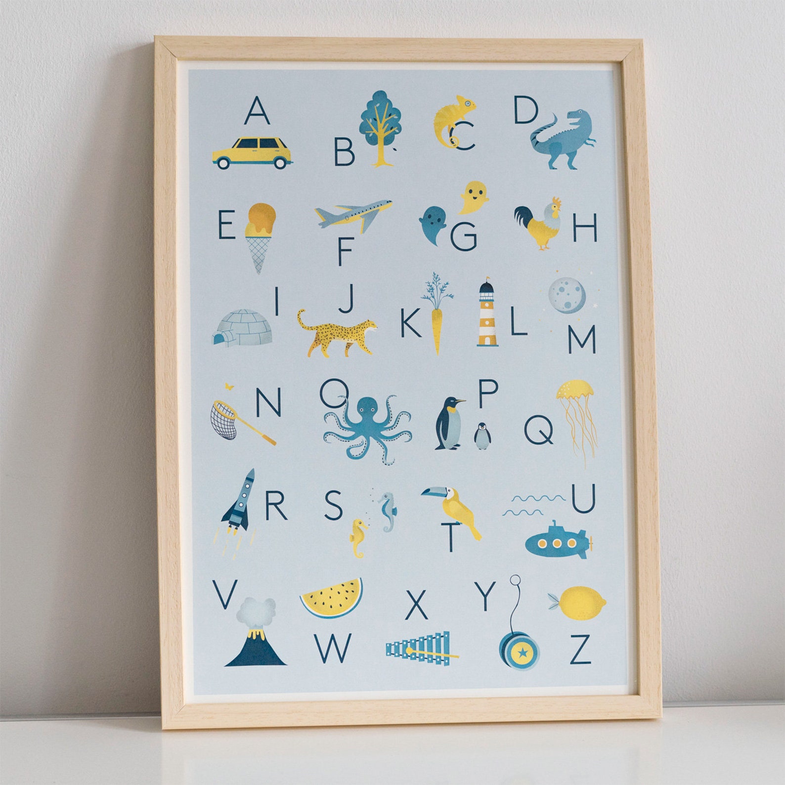 ABC Poster for Children | ABC Poster | Letter Poster | Children's Room ...