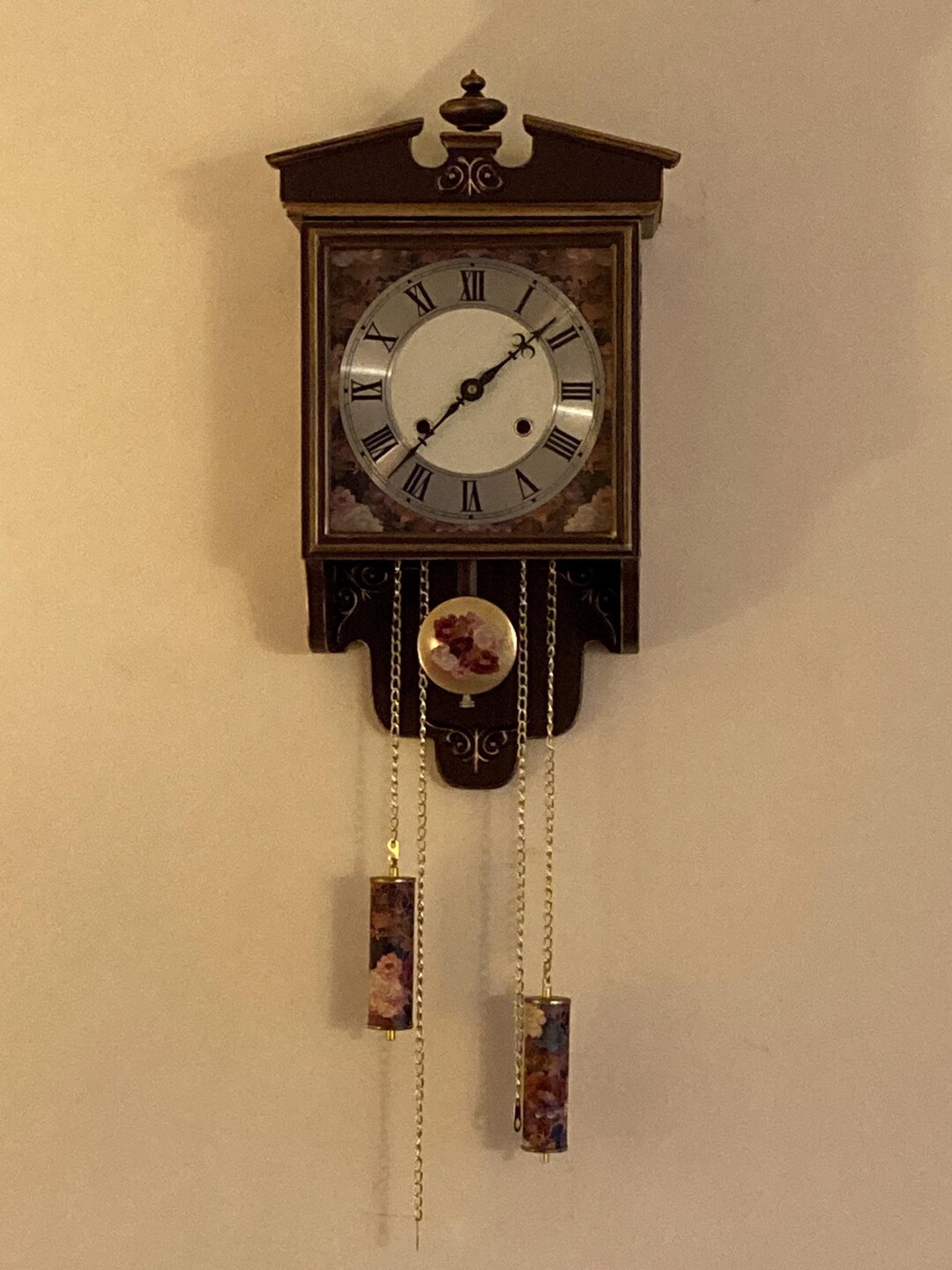 Clock Wall Pendulum Japanese Kimono Upcycled Vintage Bespoke - Etsy