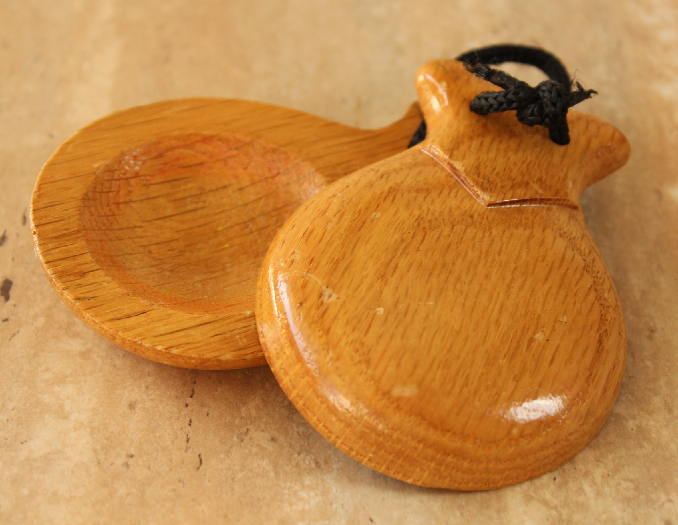 Wooden Castanets, Vintage Castanets, Handmade Wooden Castanets, Musical ...