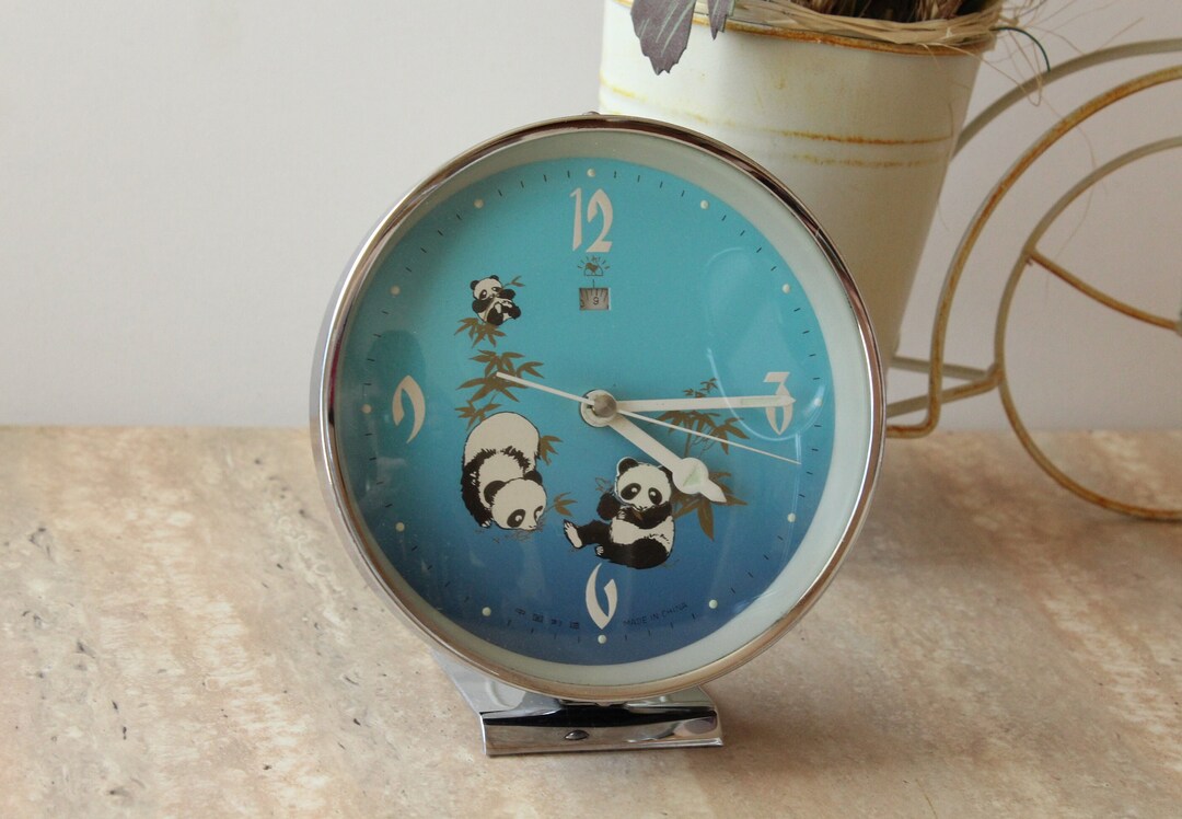 Vintage Mechanical Alarm Clock, Chinese Alarm Clock, Vintage Clock ...
