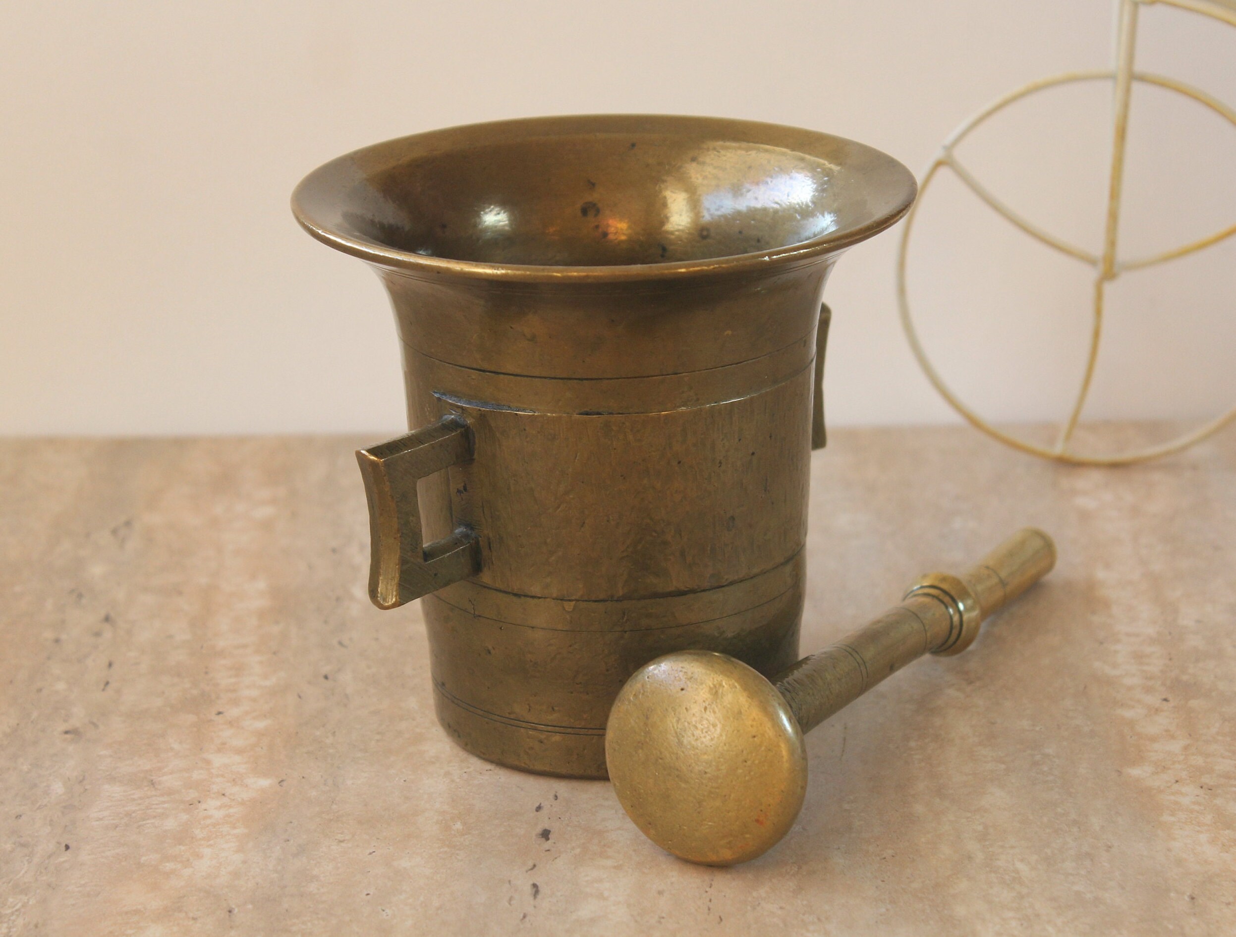 Vintage Mortar Bronze Mortar and Pestle Massive Bronze - Etsy