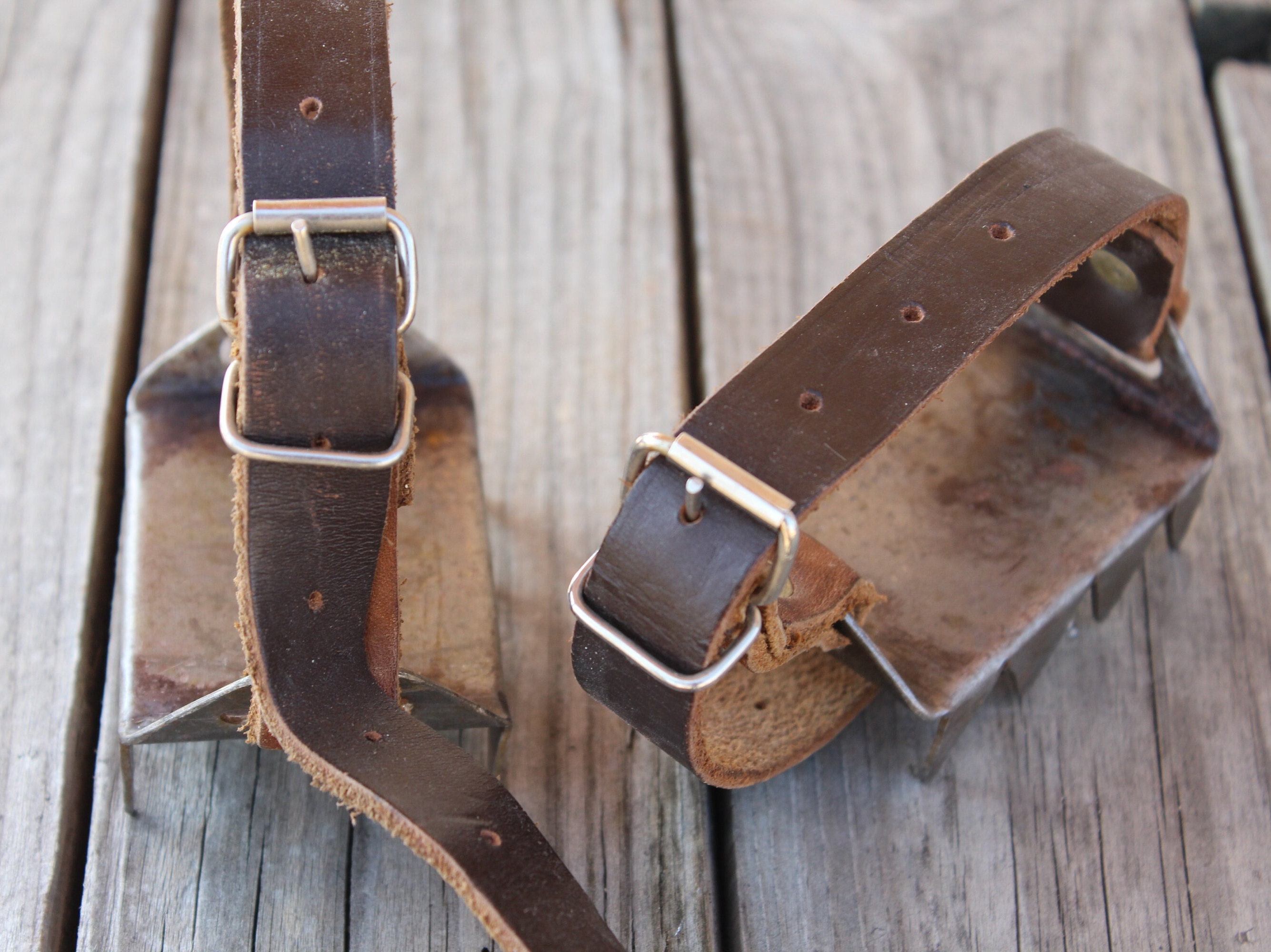 Vintage Ice Spikes, Retro Metal and Leather Winter Shoe Accessories - Etsy