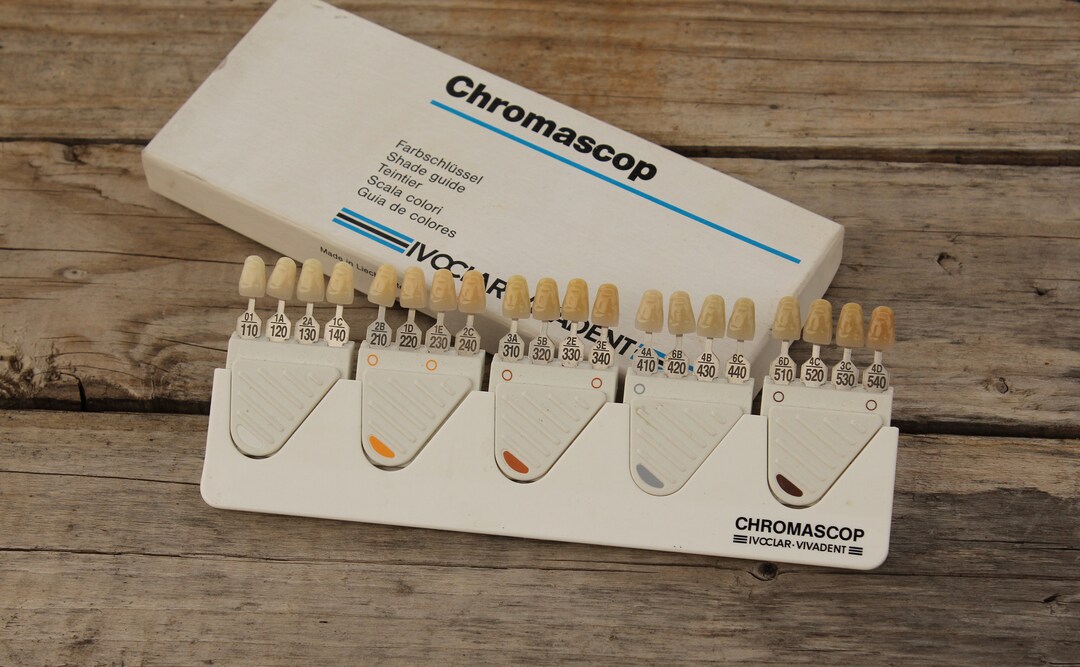 Vintage Dental Tools, Shade Guide, Made in Liechtenstein, Dental ...